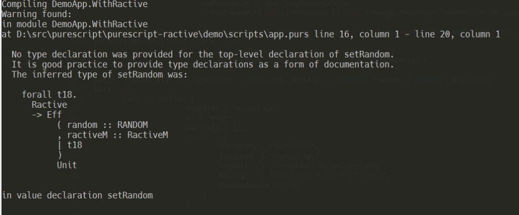 WebApps with PureScript & RactiveJS – Coding