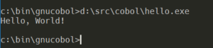 GnuCOBOL on Windows – from Compilation to HelloWorld – Coding